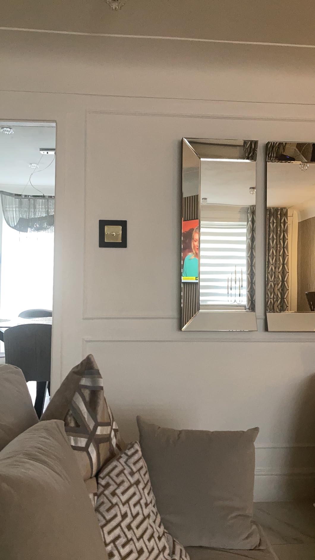 Single Light Switch Surround | Square | Acrylic Back Panel or Finger ...