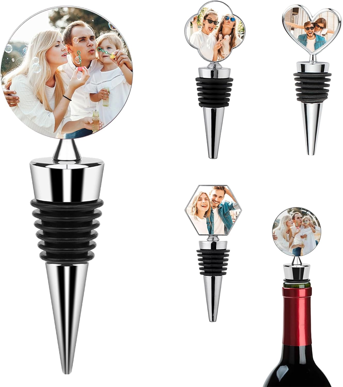 Amazon.com: Personalized Wine Stopper Custom Wine Bottle Stopper with ...