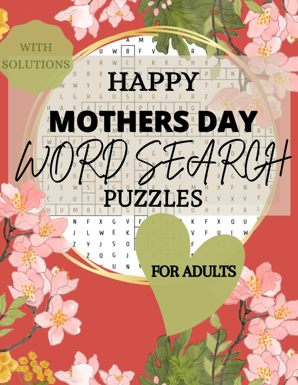 Happy Mothers Day Words Search Puzzle Book: Large Print Word Search for ...
