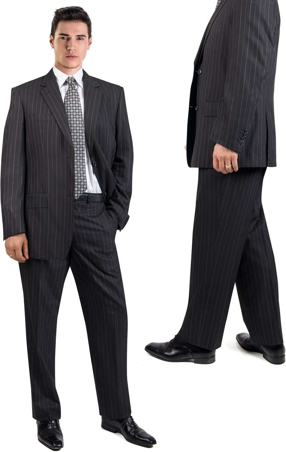 Tailored Modern Fit 2-Button Mens Suit at Amazon Men’s Clothing store