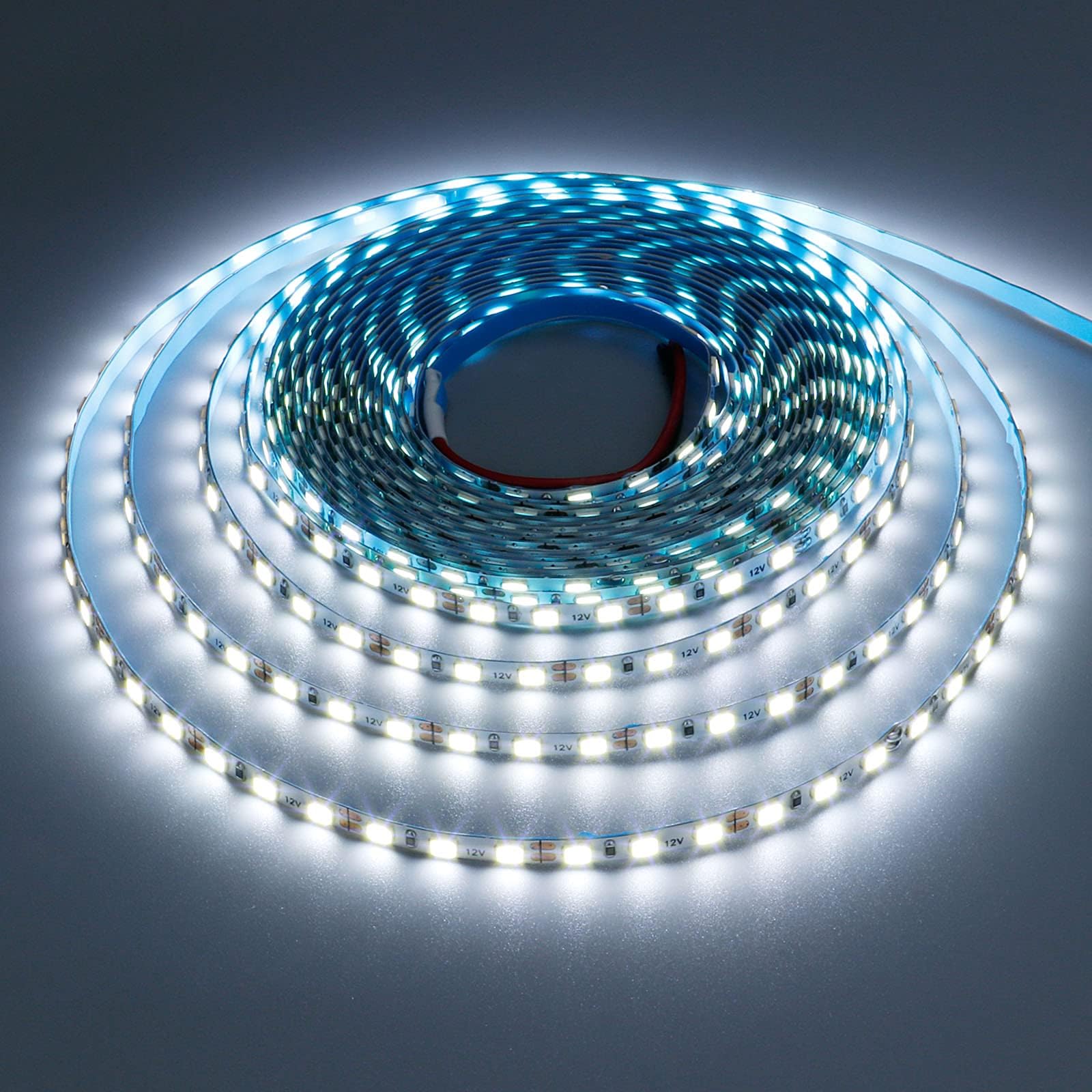 Amazon.com: YUNBO 12V White LED Strip Lights Narrow 4mm Width Super ...