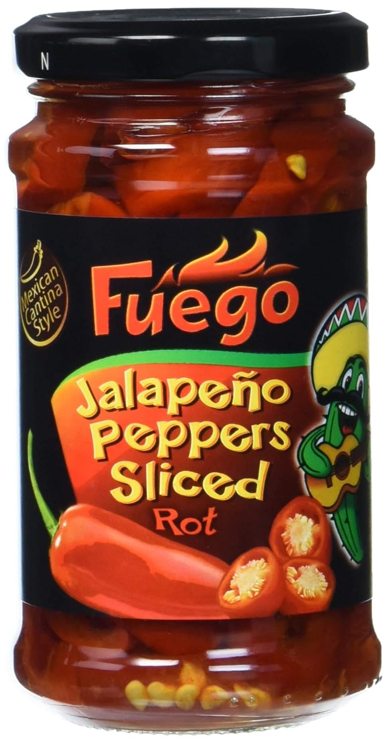 Fuego Jalapeno Peppers Sliced Rot, 10er Pack (10 x 125 g) : Amazon.de ...