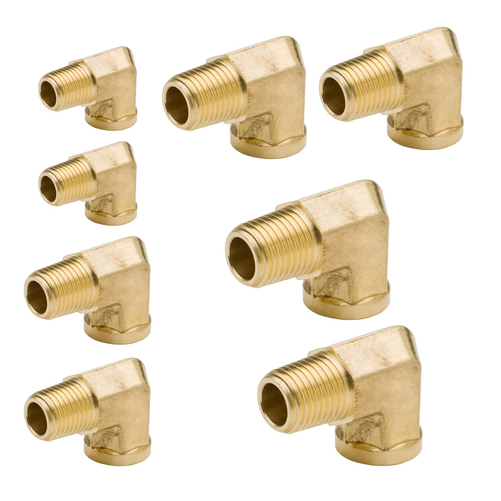 Amazon.com: Legines 90 Degree Street Elbow 1/8" 1/4" 3/8" 1/2" NPT Male ...
