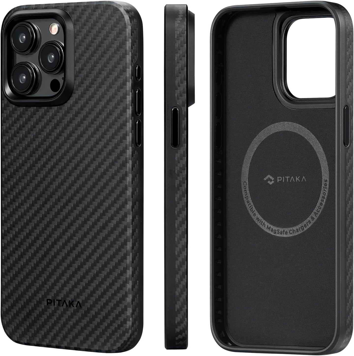 PITAKA All-around Protective Case Compatible with iPhone 15 Pro Max ...