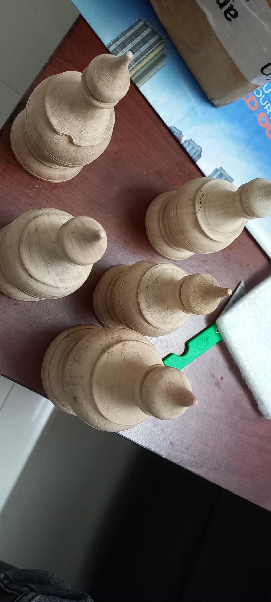 Wooden Teak Pooja Top Kalasam with Multiple Seletion - Kalash (5 ...