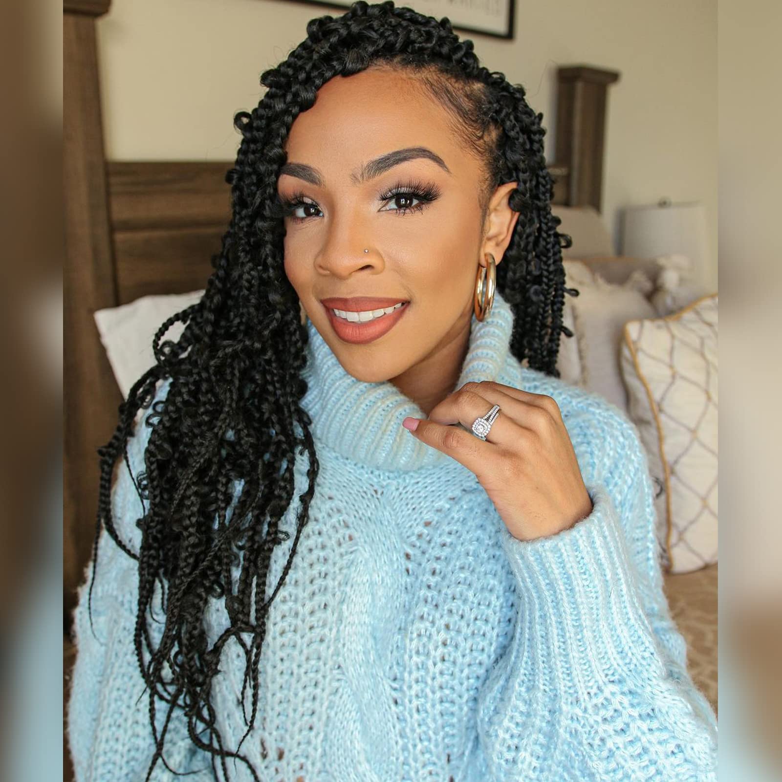 ToyoTress Jungle Box Braid Butterfly Braid Crochet Hair 24 Inch 8 Packs ...