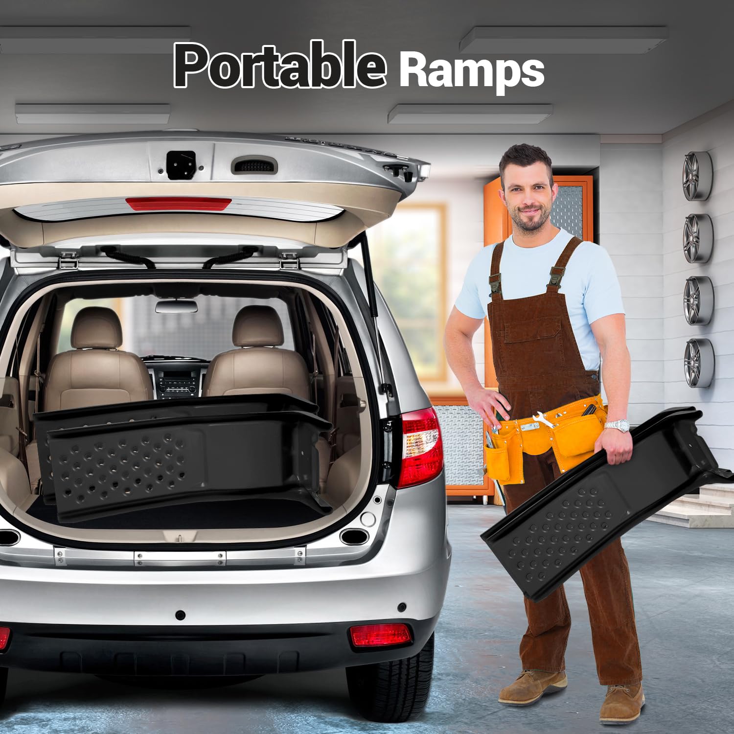 Snapklik.com : GarveeTech Heavy Duty Car Ramps Set 8000lbs Auto Ramp ...