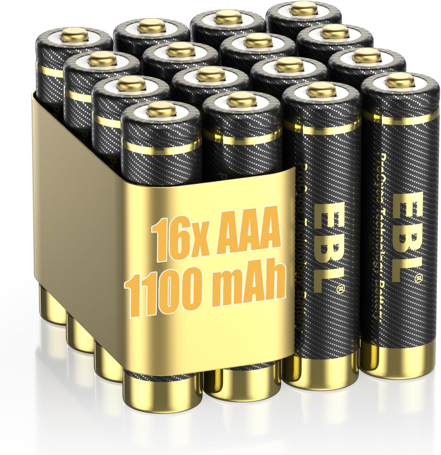 EBL AAA Akku 1100mAh 16 Stück - Typ NI-MH, 1.2V Batterien AAA ...