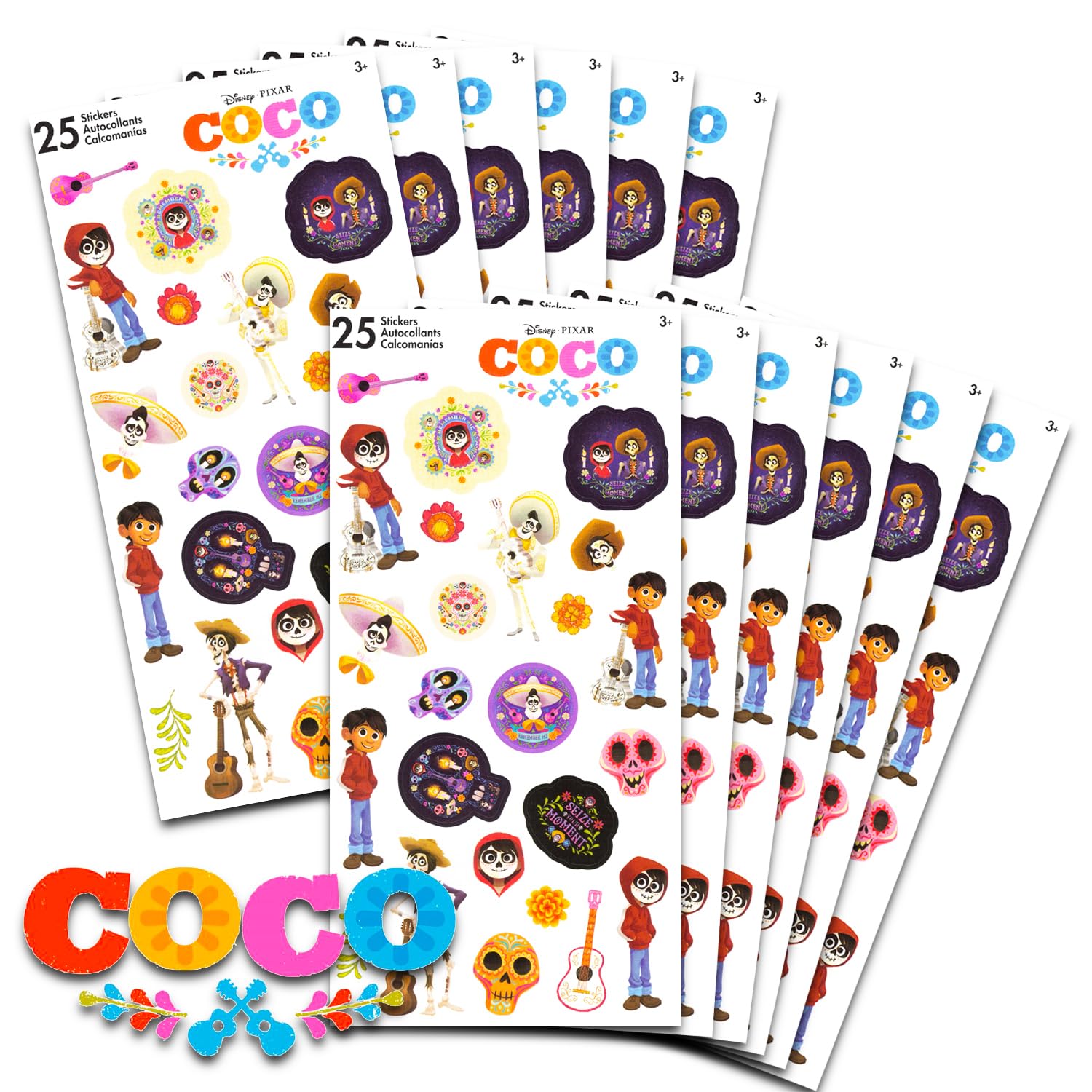 Amazon.com: Disney Coco Party Favors for Boys & Girls Bundle ~ 12 Pack ...