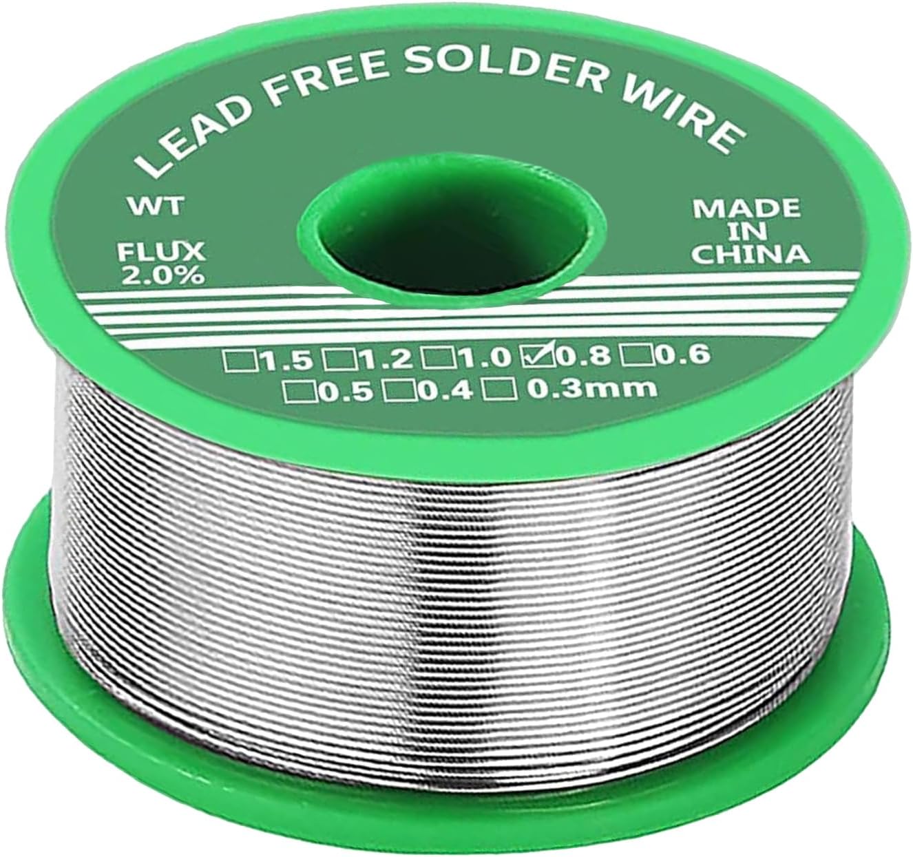 0.8mm Solder Wire, Content 2% Solder Flux Sn99.3Cu0.7, Rosin Core ...