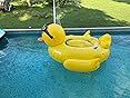 Amazon.com: Floatey Giant Inflatable Duck Pool Float with Lights - 65 ...