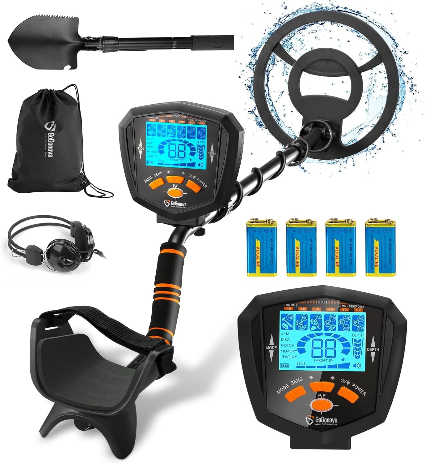 Amazon.com : GoGonova Metal Detector for Adults, Higher Accuracy Gold ...