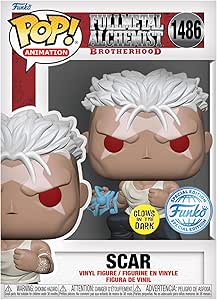 Funko Fullmetal Alchemist Brotherhood Scar 1486 Glow in The Dark ...