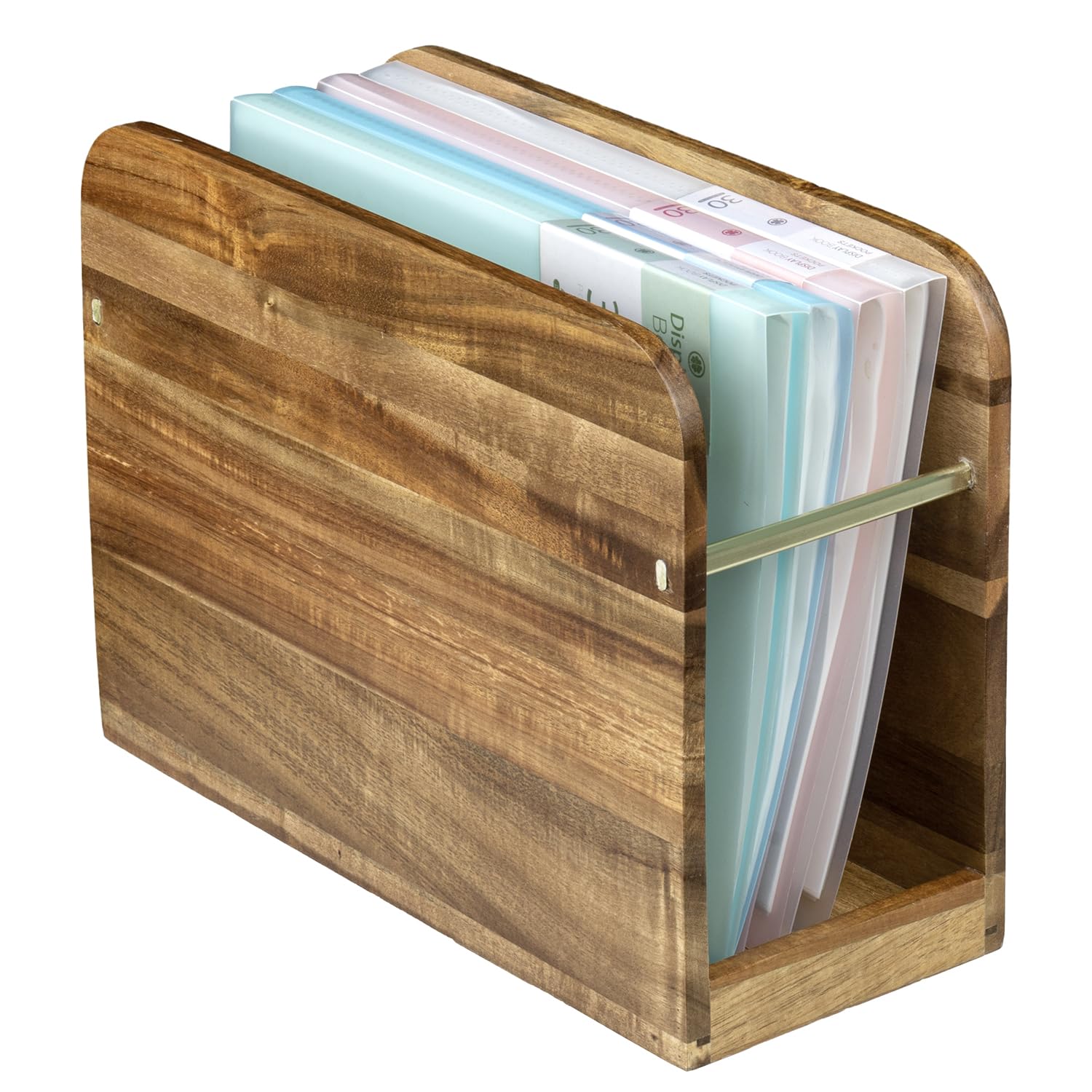 Amazon.com: MyGift Premium Hotel Series Solid Acacia Wood Tabletop ...