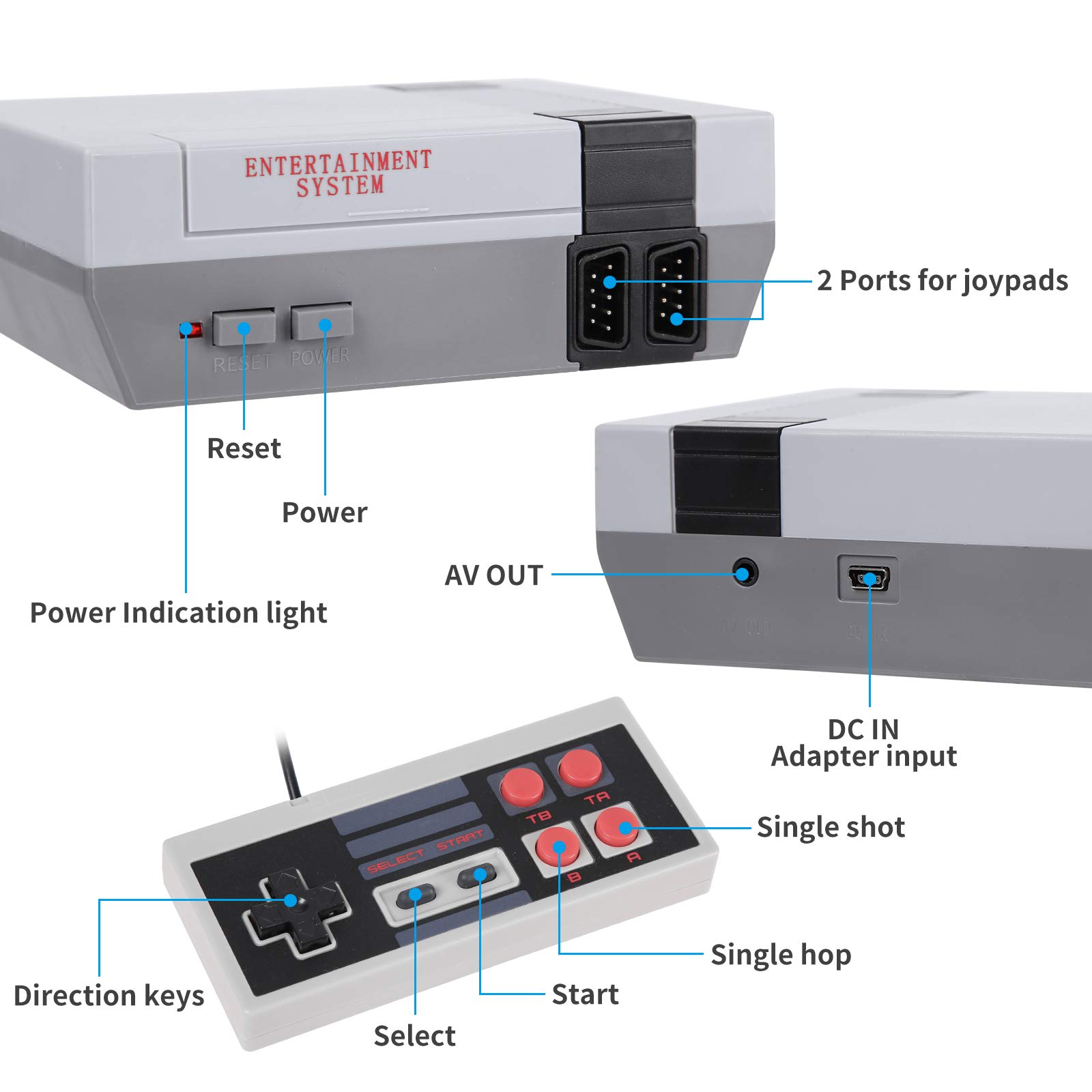 Plug & Play Classic Handheld Game Console, Upgrade Packaging Classic ...