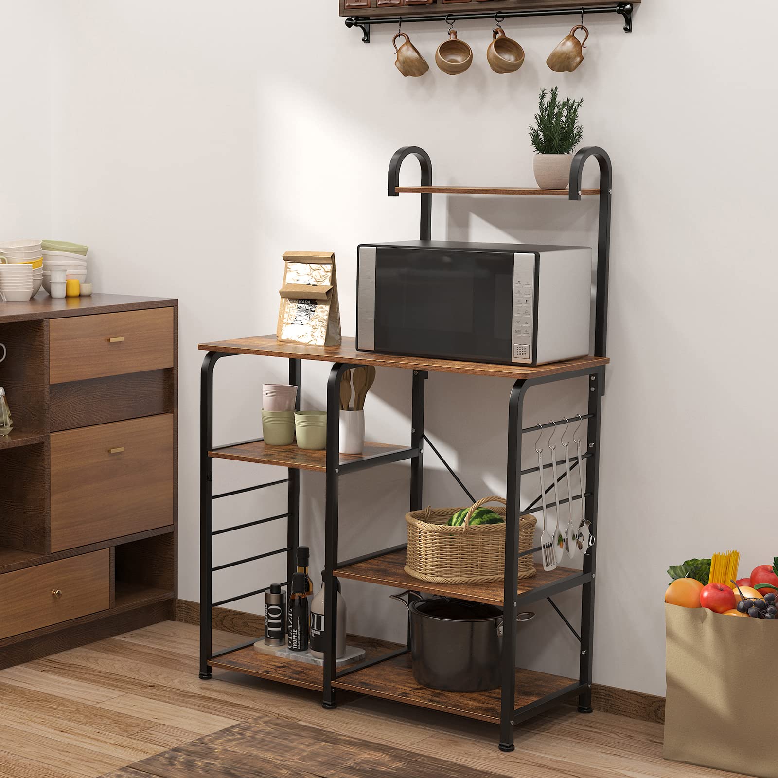 Snapklik.com : SogesGame 7-Tier Retro Kitchen Storage Shelf