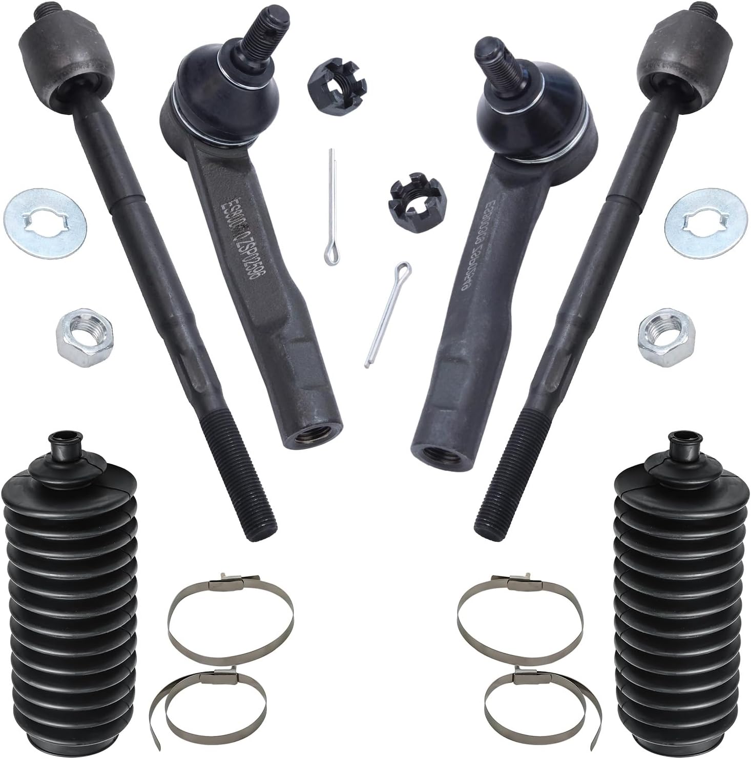 Amazon.com: Detroit Axle - Front 6pc Tie Rods Kit for 00-06 Ford Focus ...