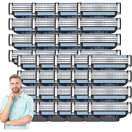 Amazon.com: Mach3 Razor Refills for Men, 12 Razor Blade Refills