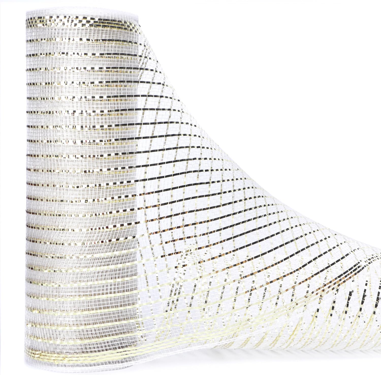 Amazon.com: Ribbli Transparent Metallic Mesh Ribbon Transparent with ...