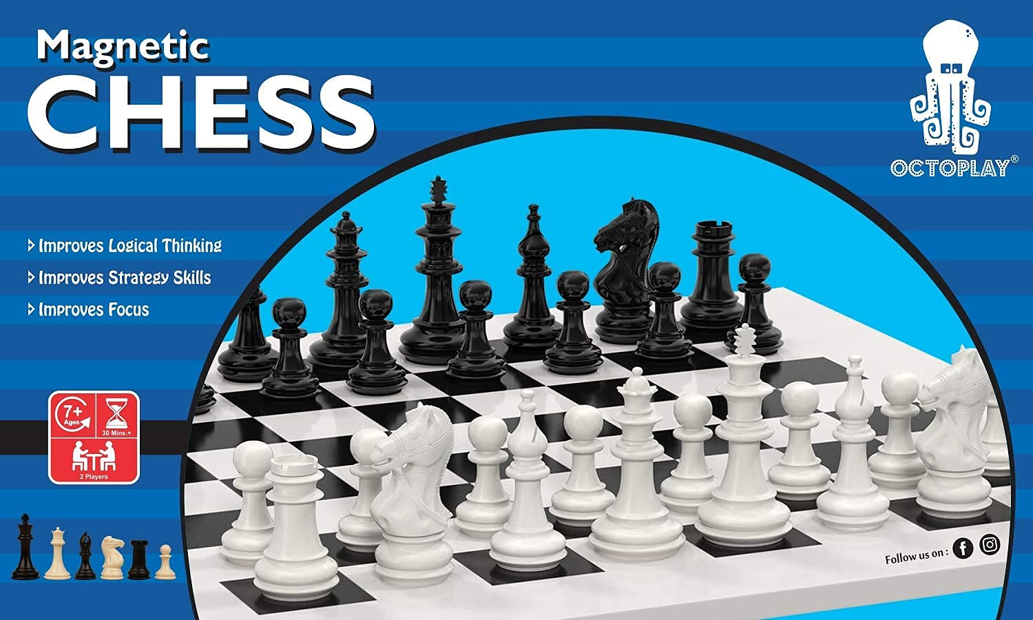 Buy PRISMAXIC Magnetic Chess Set Game Royal Chess Game for Kids ...