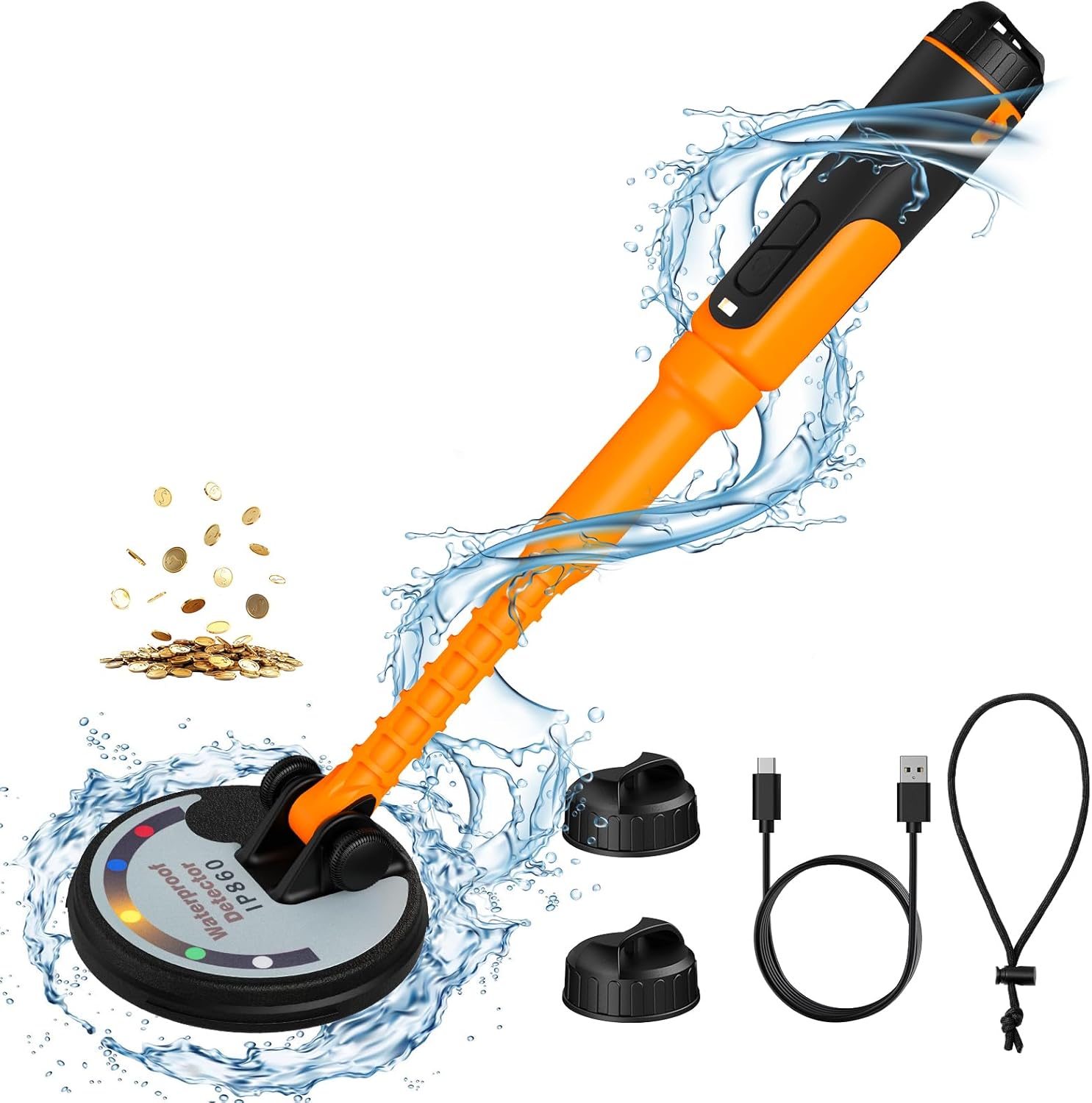 Amazon.com : Widazzla Professional Underwater Metal Detector with IP68 ...