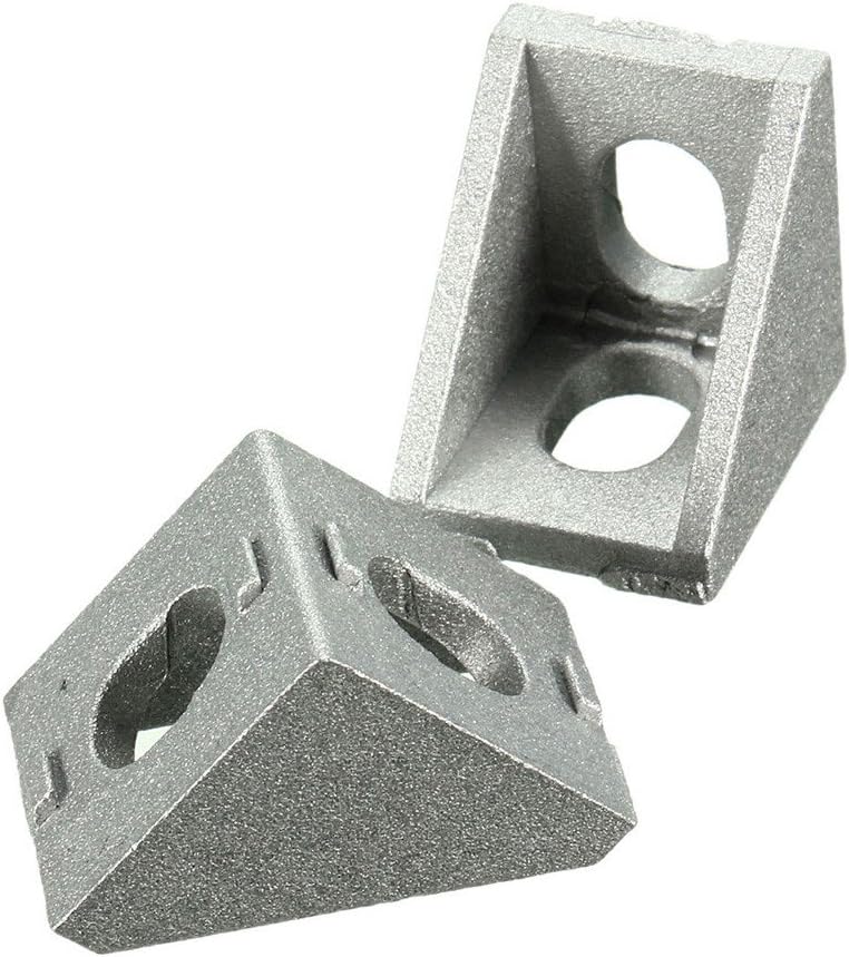 PZRT 12-Pack Aluminum Profile Corner Bracket,20mm x 20mm x 17mm L Shape ...