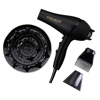 Amazon.com: Curlsmith Defrizzion Hair Dryer - for Curly Hair w/Extra ...