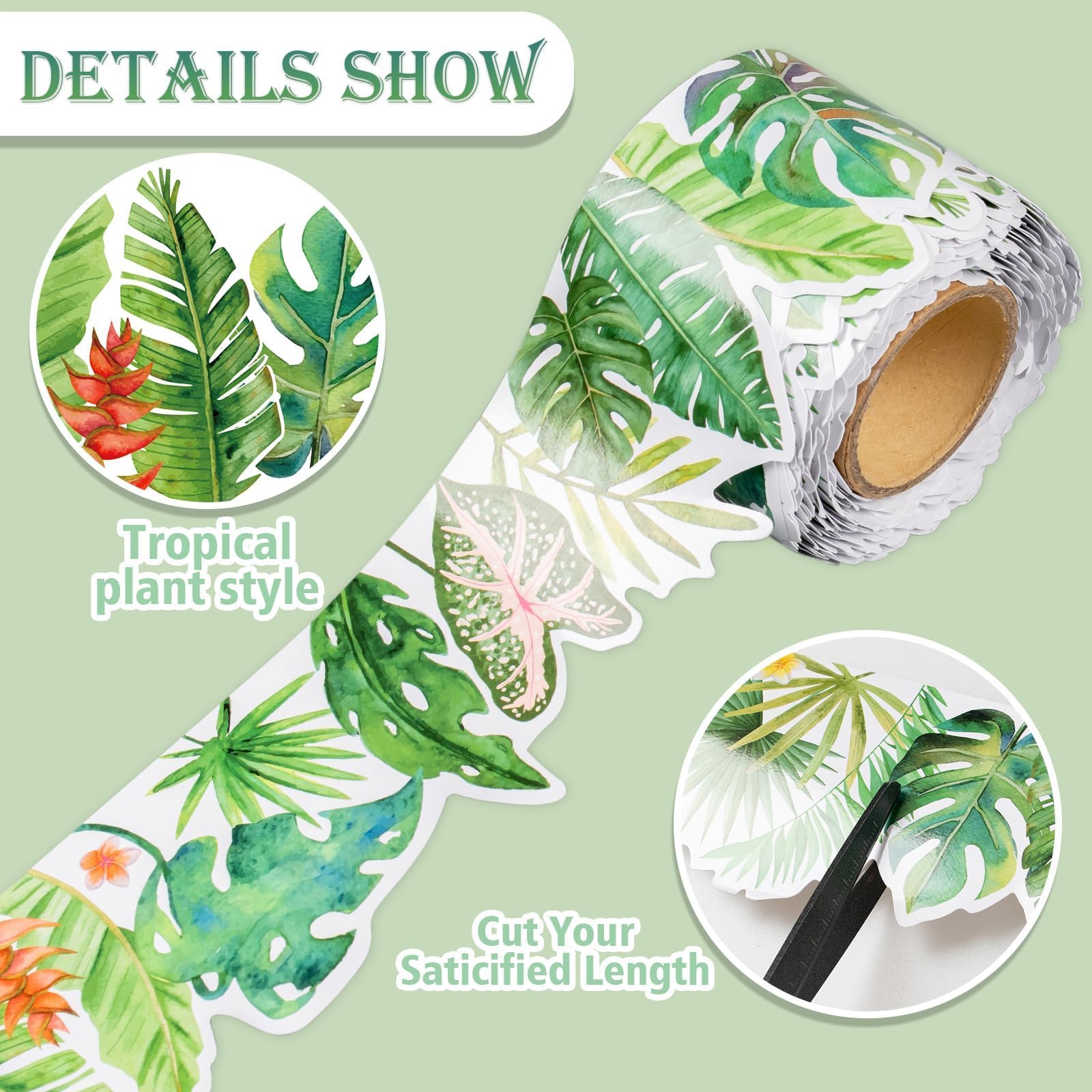 Snapklik.com : 50ft Greenery Bulletin Board Border Decorations - Boho ...