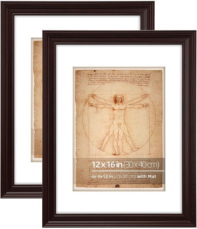Amazon.com - WYNCO 12x16 Mahogany Beveled Design Ornate Classic Picture ...