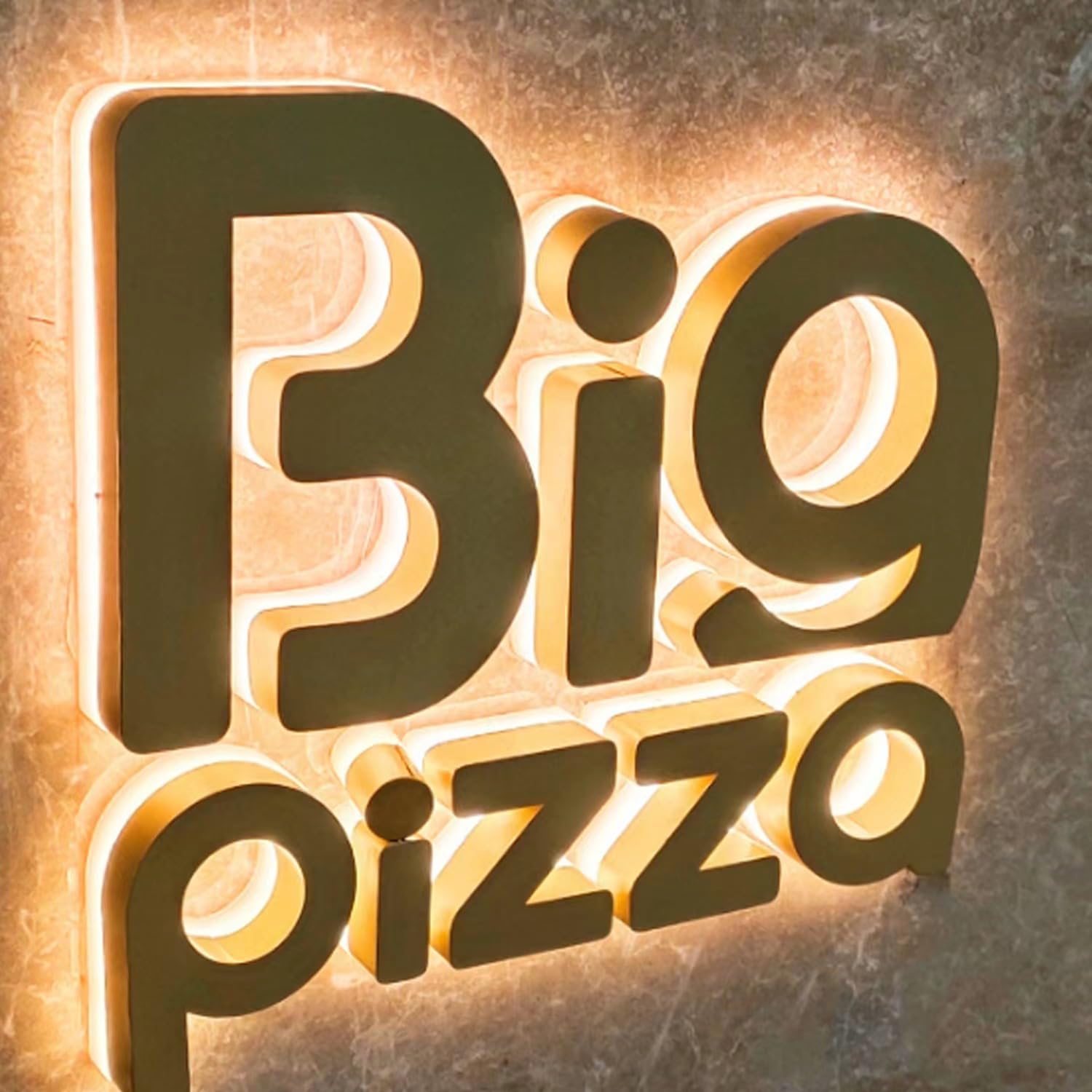 Amazon.com: Custom LED Business Logo Sign, 3D Mirror Gold Logo Signs ...