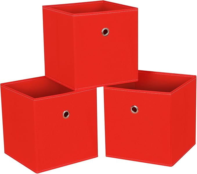 Amazon.com - NieEnjoy Foldable Storage Cubes Bins ,11 Inch Cloth ...