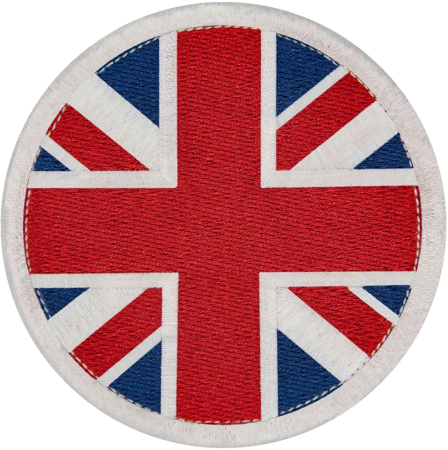 Amazon.com: EmbTao UK Circular Flag Patch Embroidered Great Britain ...