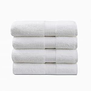 Amazon.com: 1888 Mills 4 Pack Premium Bath Towel Set, True Classics ...