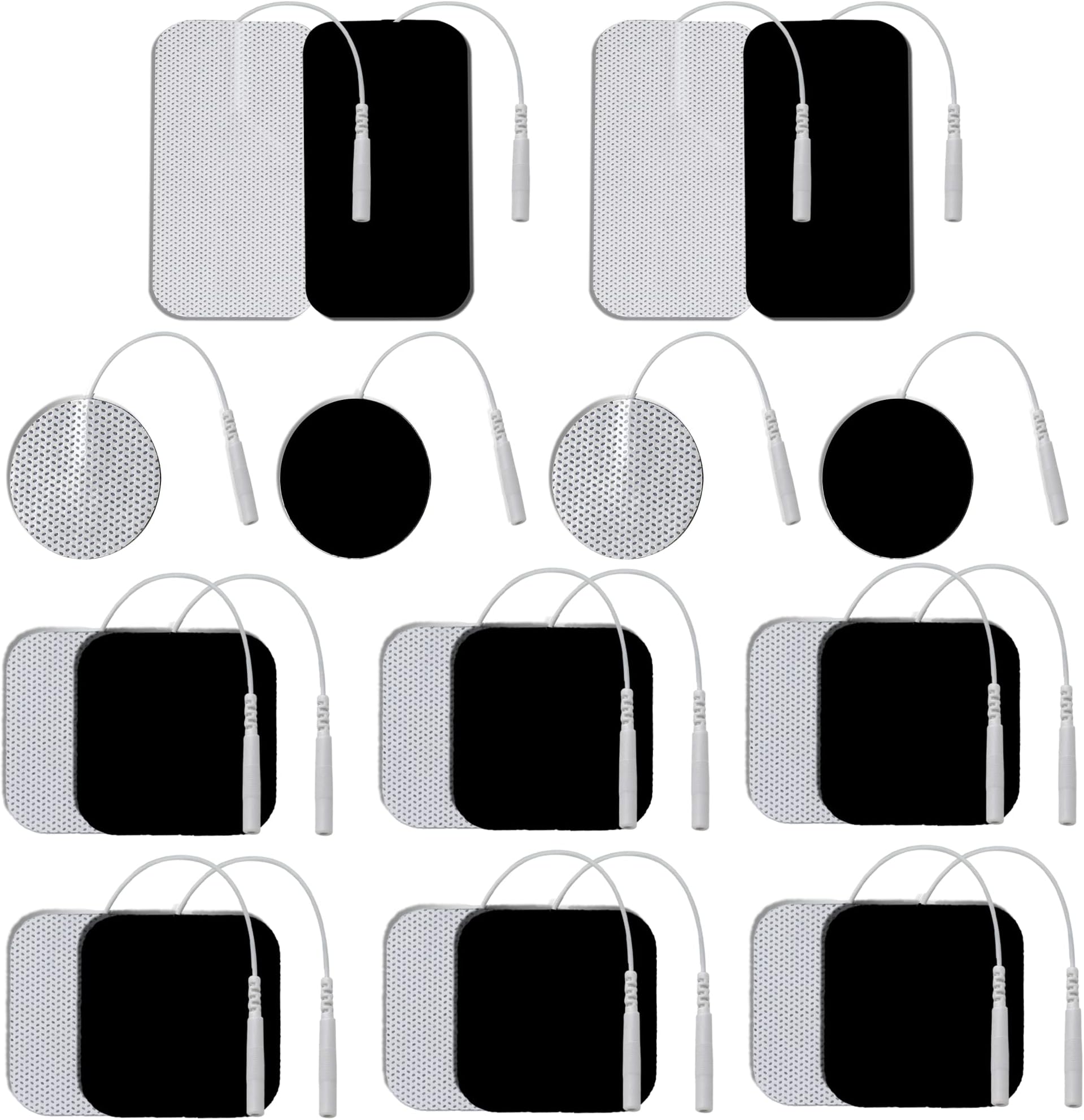 Amazon.com: LotFancy TENS Unit Replacement Pads Assorted Sizes, 20PCS ...