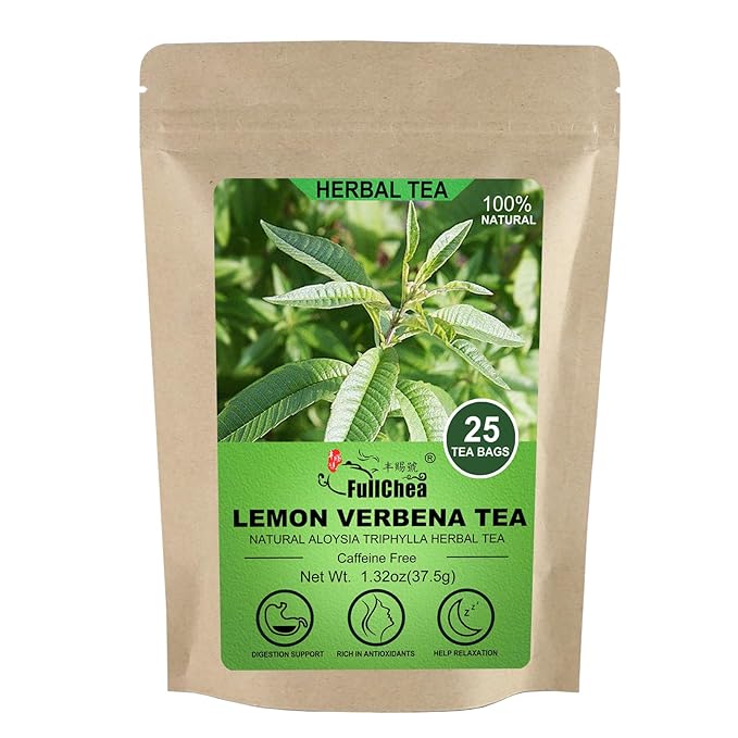 Amazon.com : FullChea - Lemon Verbena Tea, 1.5g X 25 Count - Premium ...
