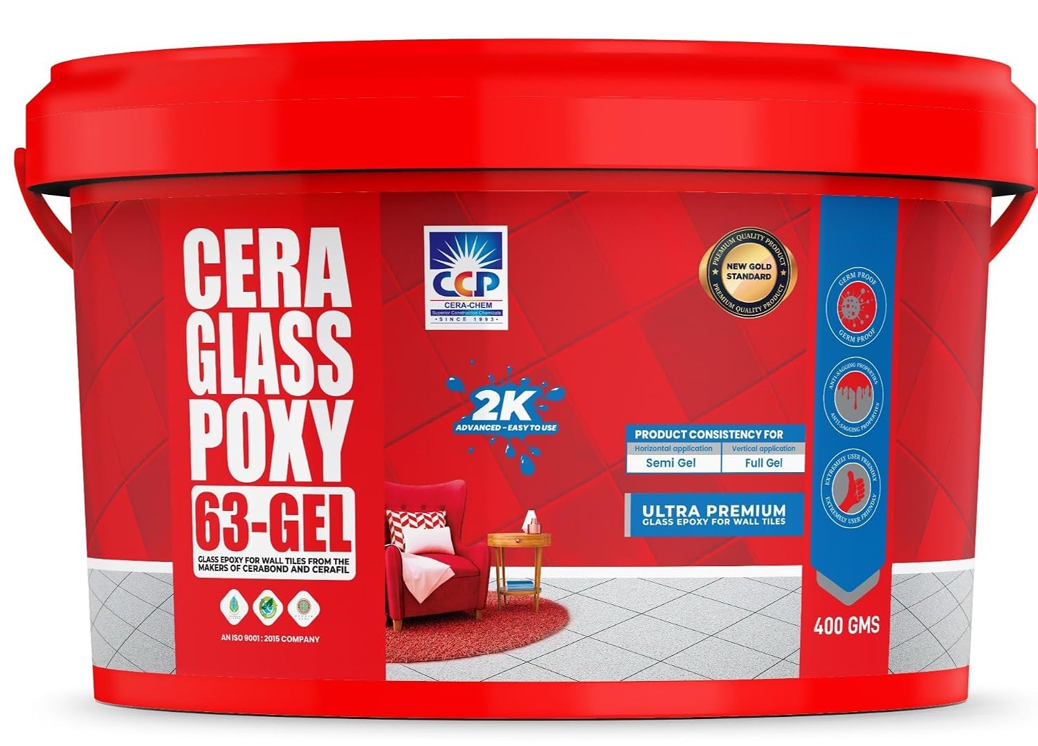 cera Glass poxy-63 Gel Form with Colour(Oxford Blue)-420g : Amazon.in ...