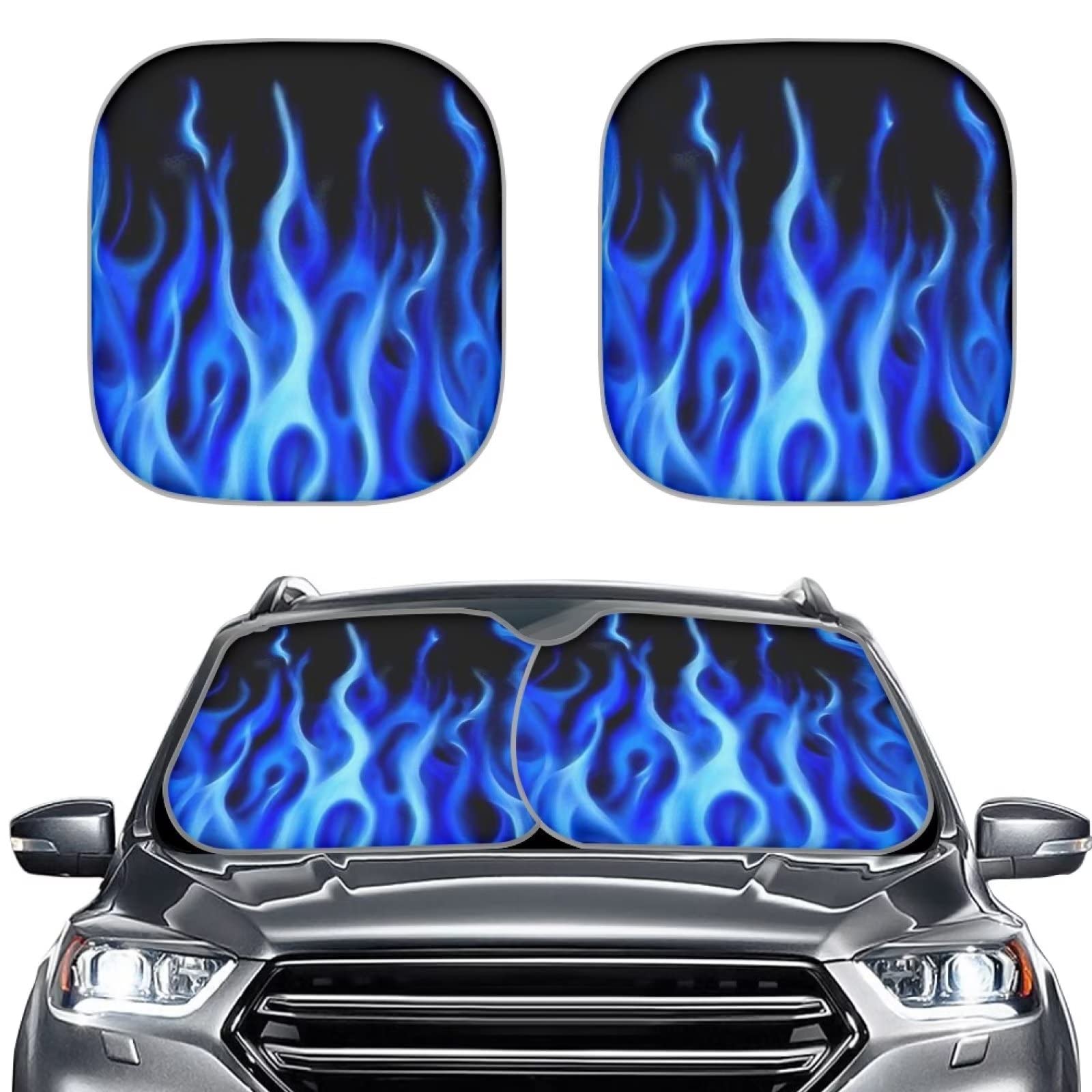 Cars With Blue Flames
