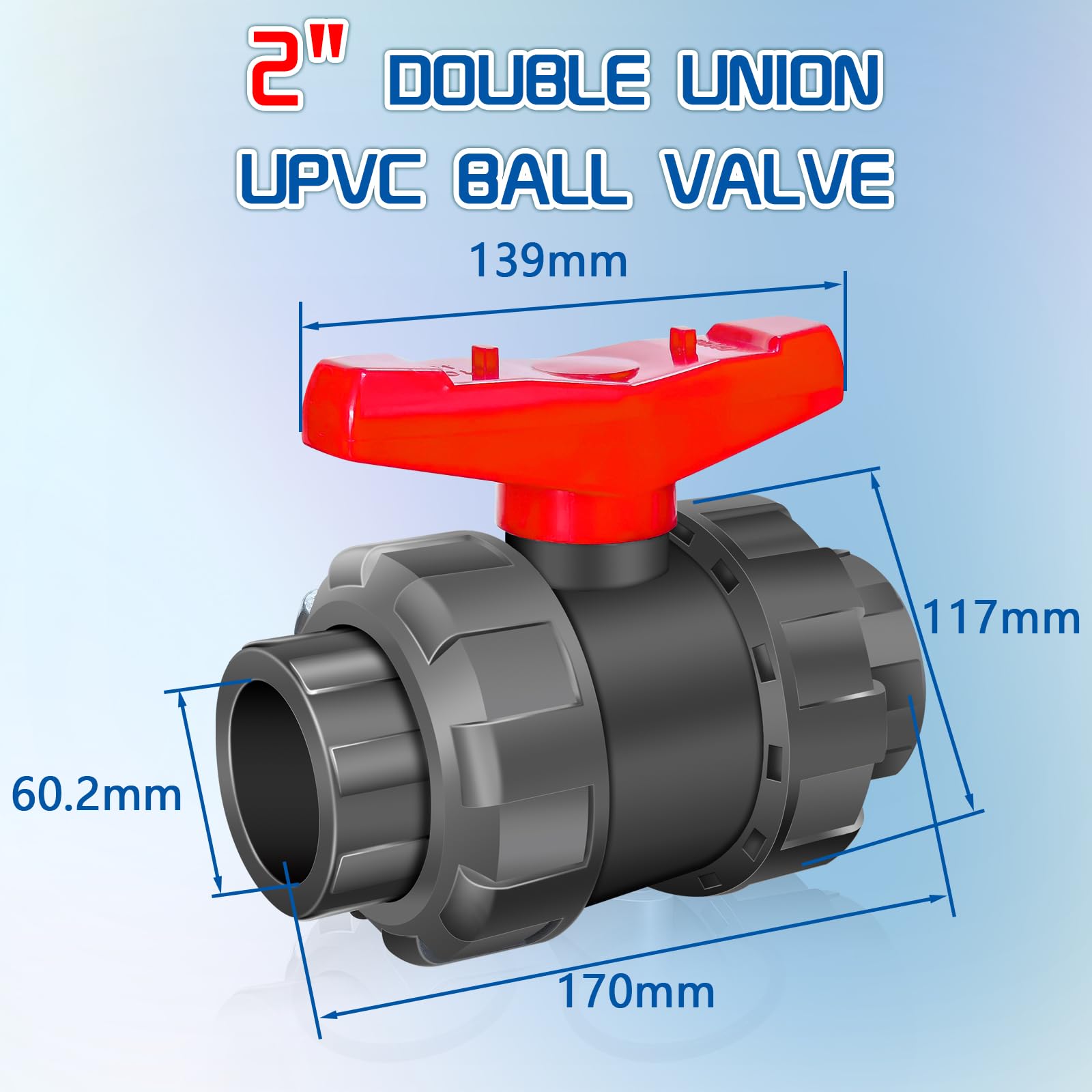 Snapklik.com : Boltigen 2" UPVC True Union Ball Valve - Full Flow ...