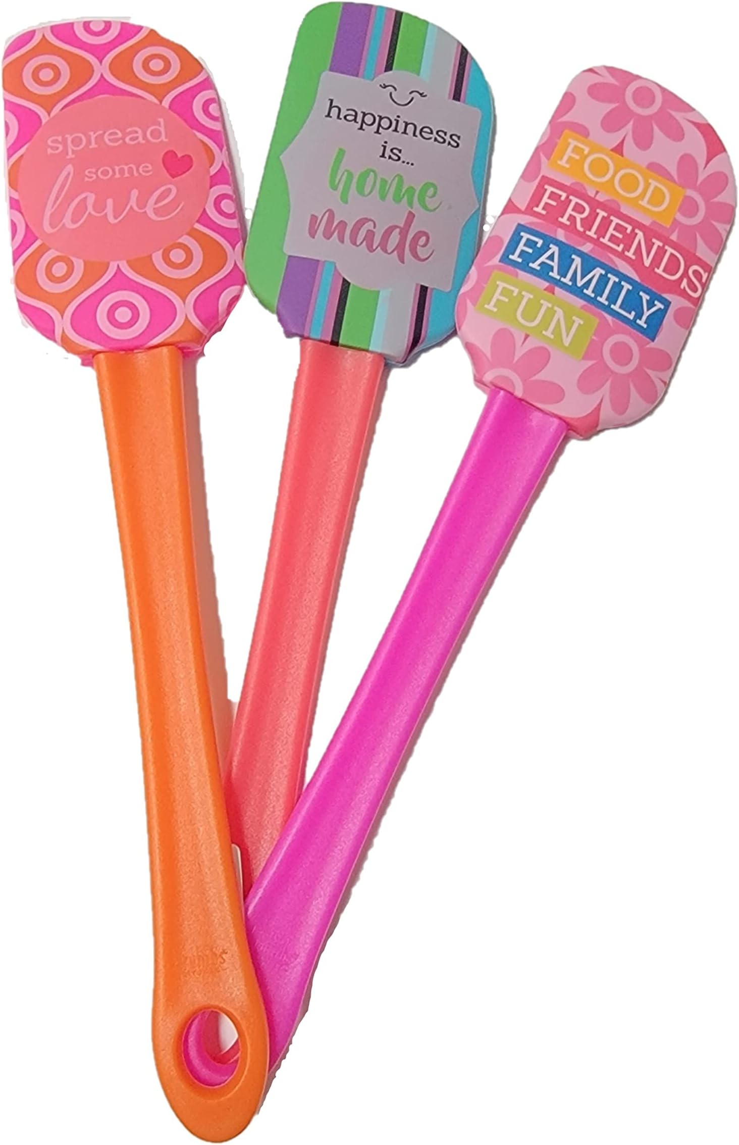 Amazon.com: Kitchen Fun Expression Spatulas 3 Pack - Stocking Stuffers ...
