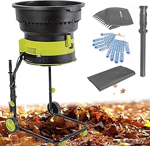 Amazon.com: KJZQLMZ Bladeless Garden Shredder,Quiet Electric Leaf ...