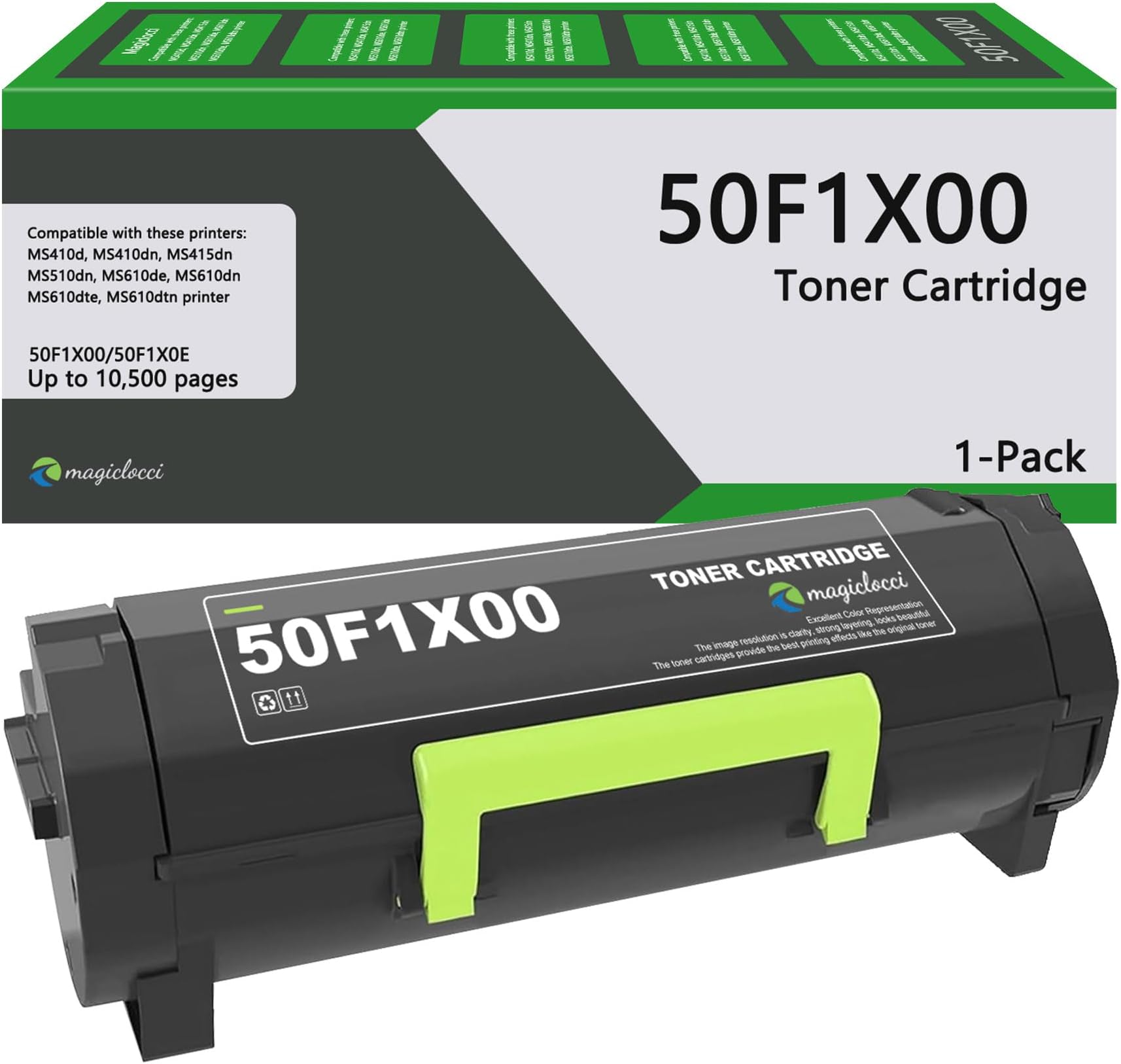 Amazon.com: MasaiMara 50F1U00 501U High-Yield Toner Cartridge for ...