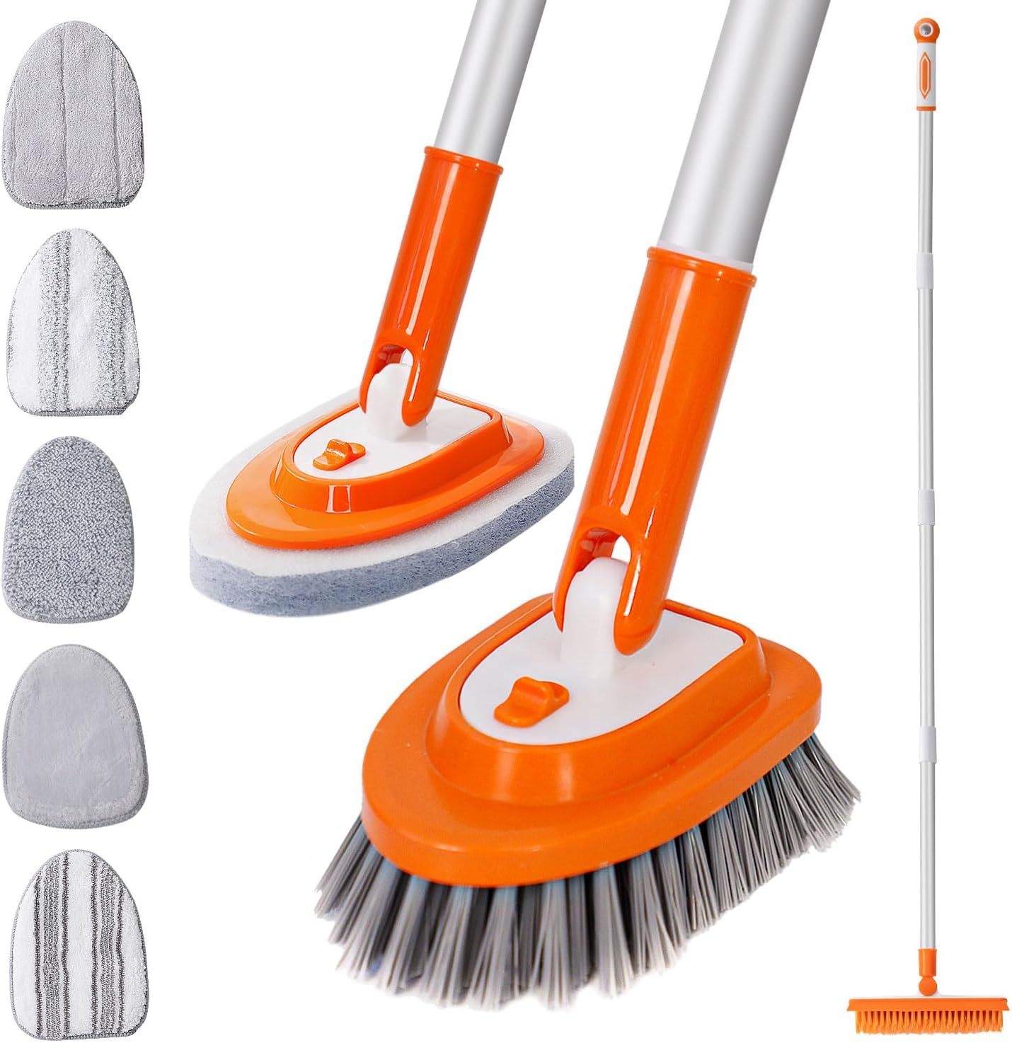 Amazon.com: Tub Tile Scrubber with 6 Scrub Scouring Pads for Cleaning ...