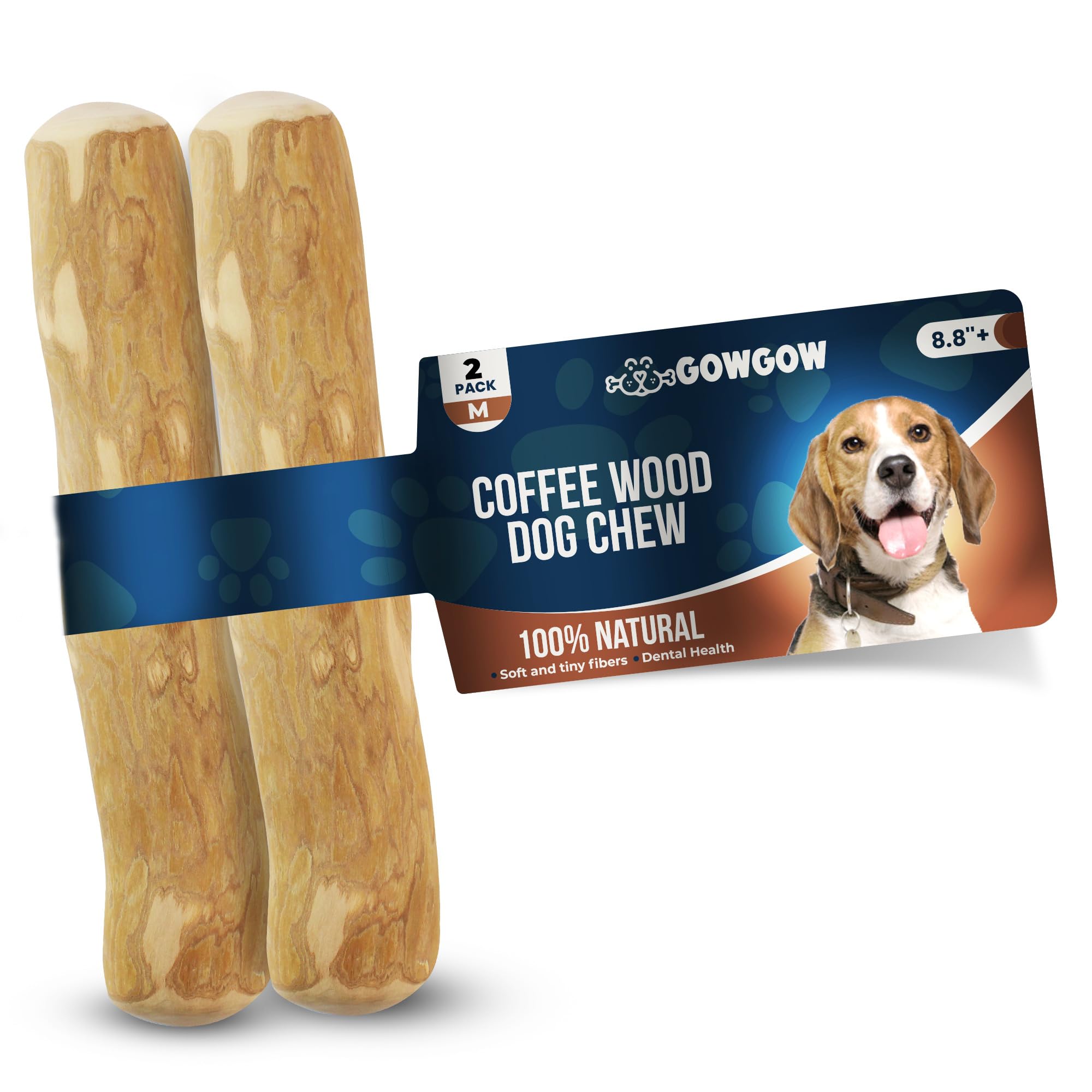 Pet Supplies : GOWGOW Real Coffee Wood Stick for Dogs, 8.8'', 2 Pack ...