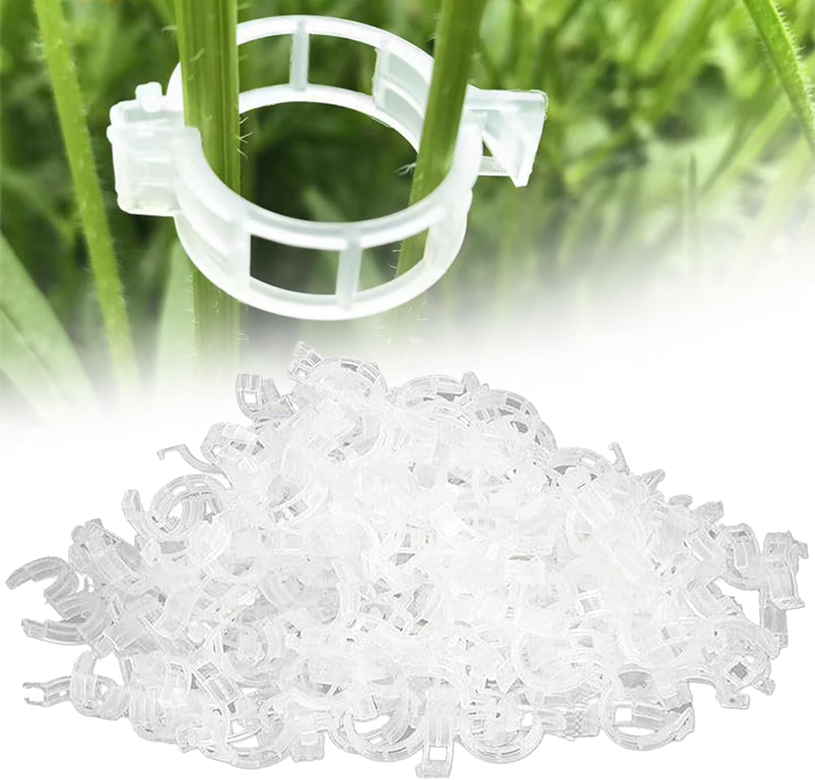 Amazon.com: Secured Plastic Plant Clip, 2024 Upgrade Plant Support ...