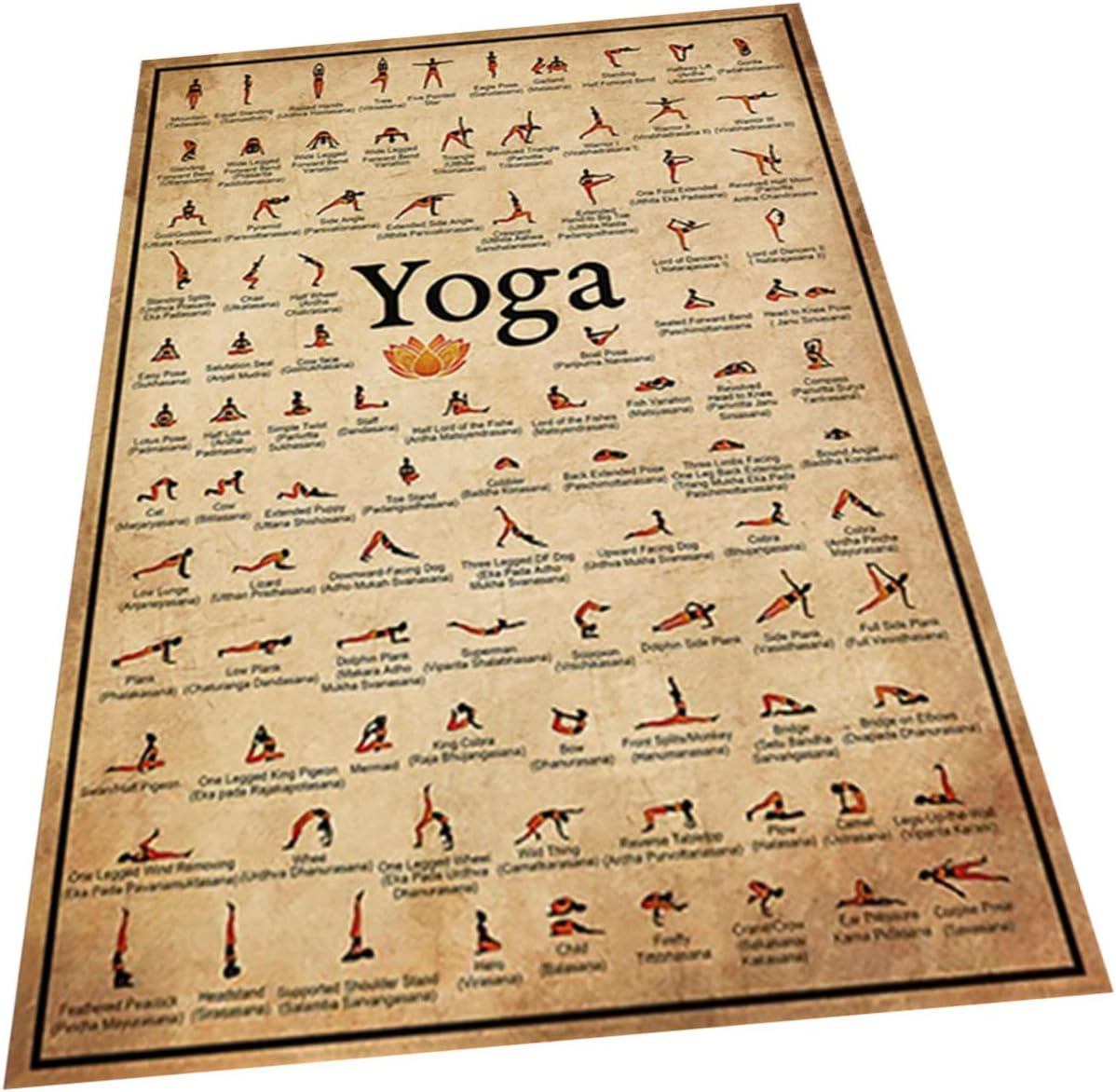 Amazon.com: COOLHIYA Yoga Poster Yoga Canvas Yoga Class Poster Yoga ...