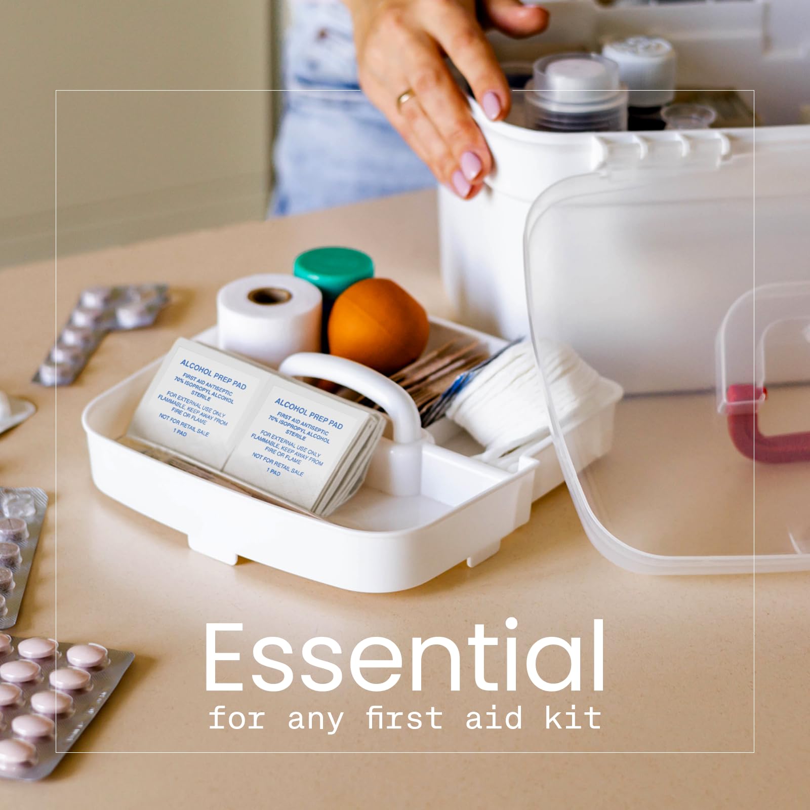 Snapklik.com : Biopure Alcohol Prep Pads 200 Count Sterile Medium ...