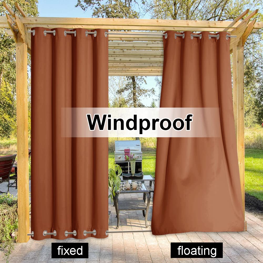 Snapklik.com : Outdoor Curtain Rustproof Fixed Grommet Top And Bottom ...