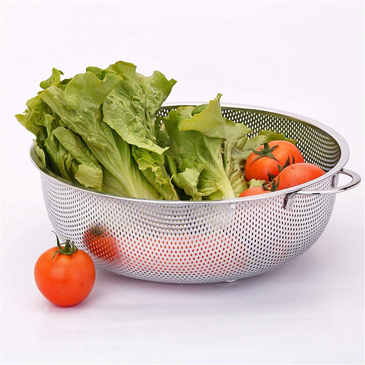 JUGTE Stainless Steel Micro-Perforated Rice Washing Basket Bowl ...