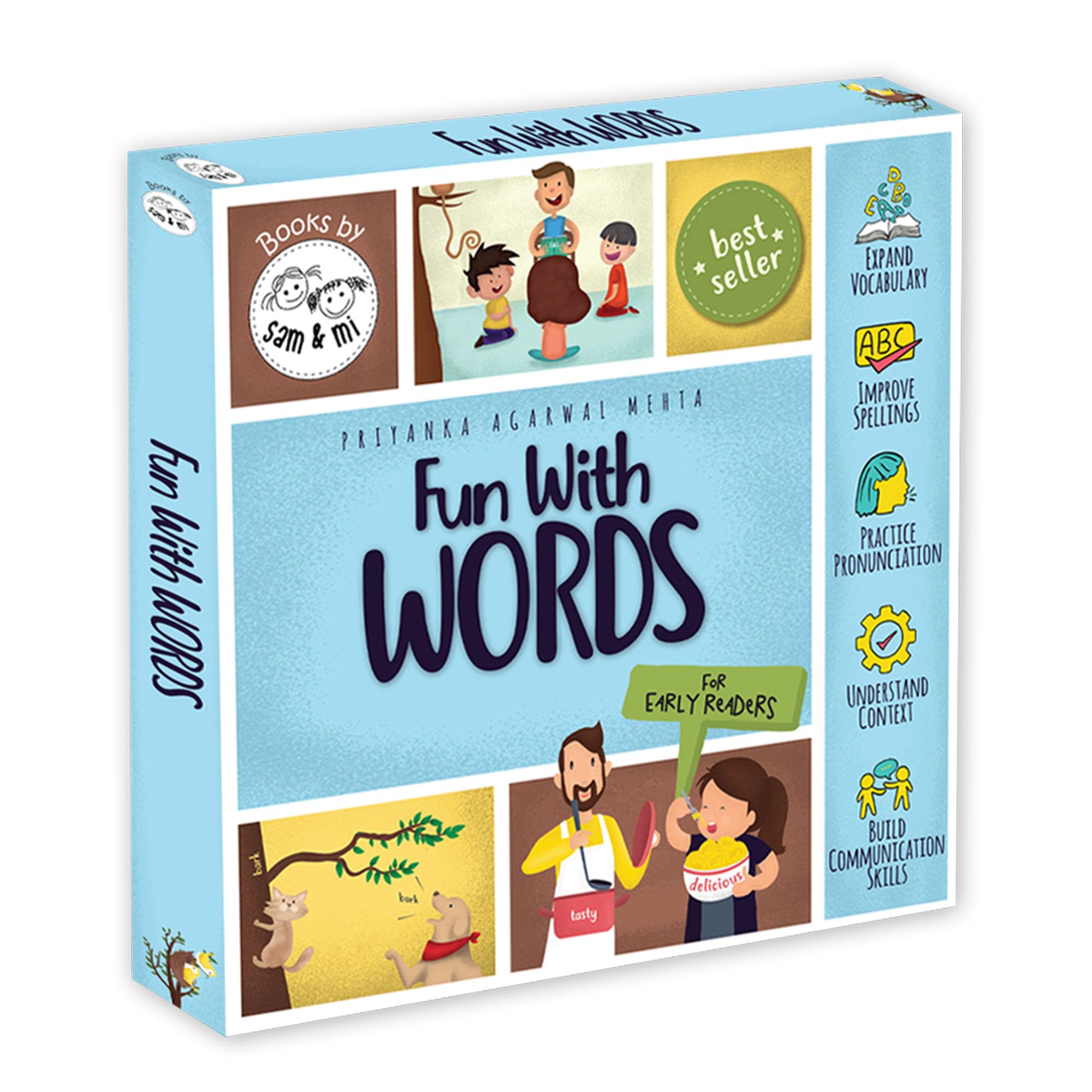 Fun with Words Book Set by SAM & MI: Story Books for Children to Learn ...