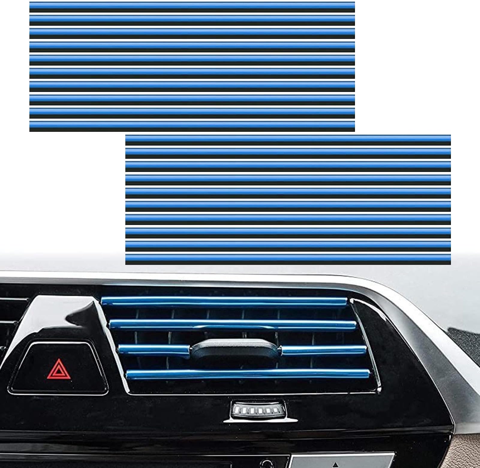 20Pcs Car Vent Outlet Trim, Car Interior Moulding Decoration Strips ...